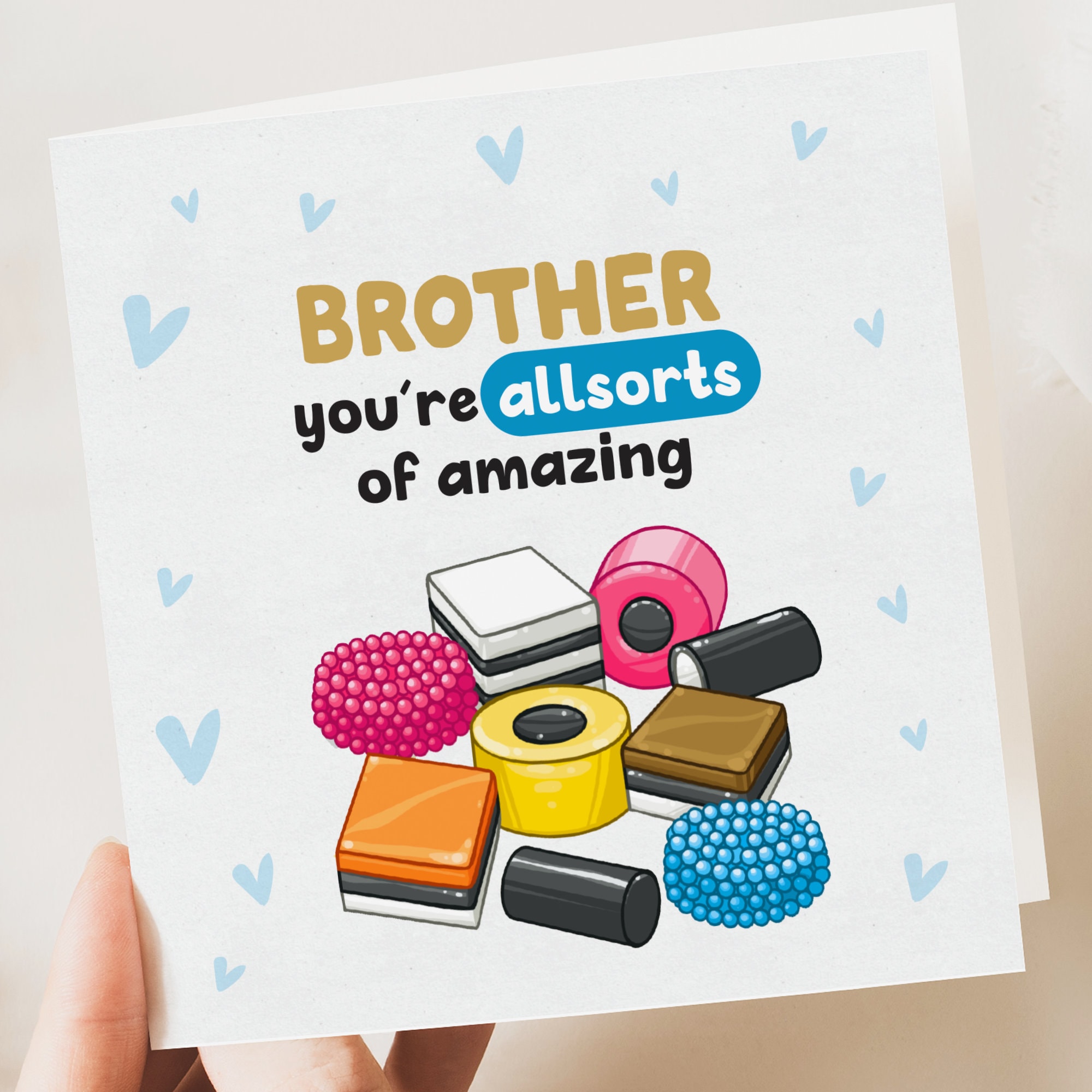 Brother Birthday Card Funny Birthday Card Funny Card Fun Birthday Day ...