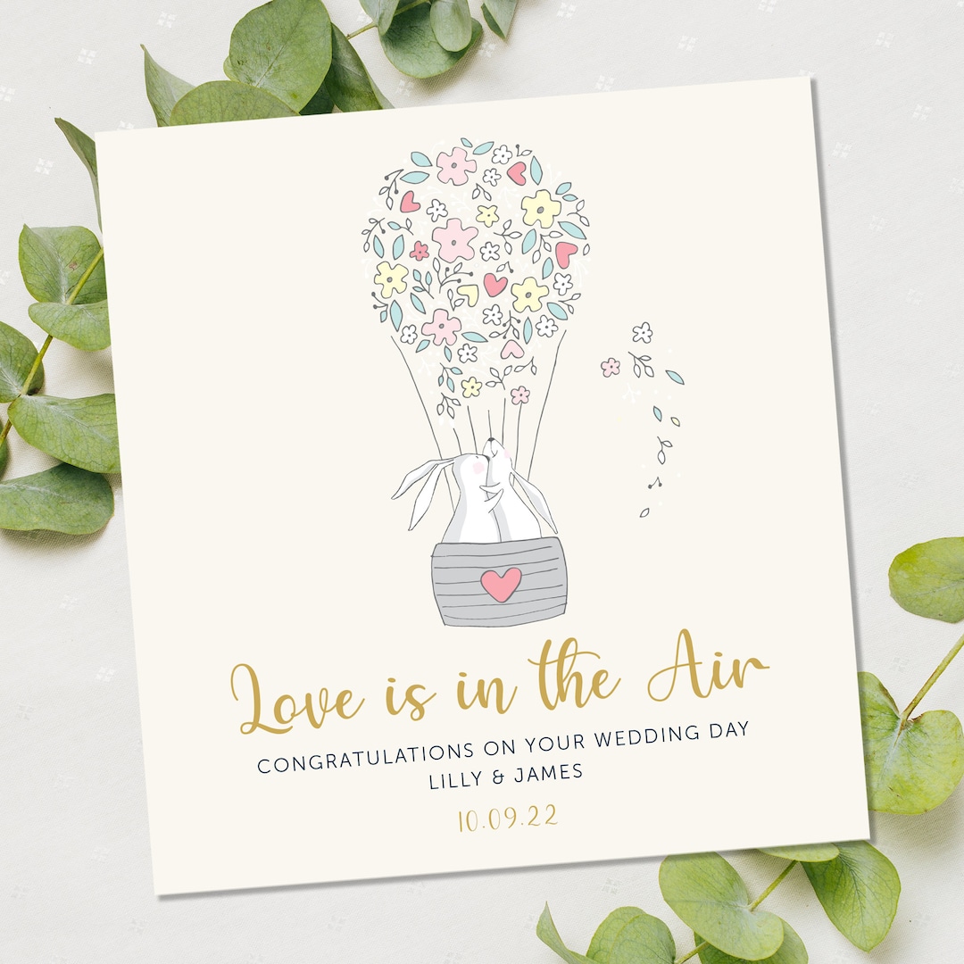 Wedding Card | Personalised Wedding Card | Newlywed Card | Floral ...