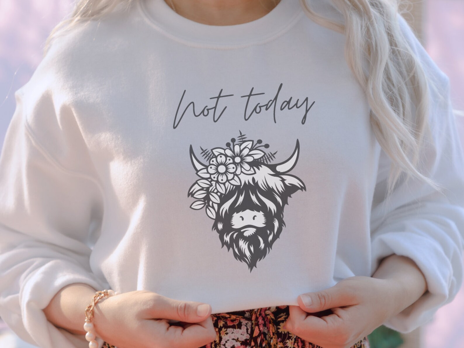 Highland Cow Svg, Highland Cow Clip Art, Not Today Heifer Png, Cow ...