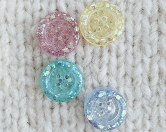 Sparkle Buttons - Etsy