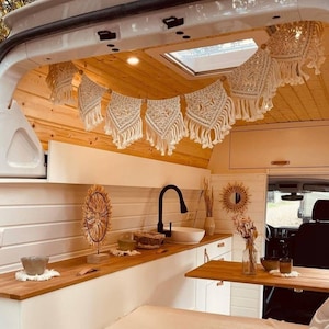 Makramee Wimpelkette Camping - Girlande - Vintage Boho Deko - Für ...