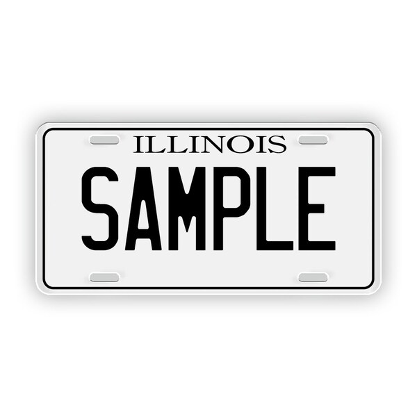 Illinois Custom License Plate - Etsy