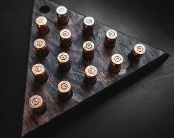 Personalized Triangle Peg Jump Game / Golf Tee / Solitaire/ | Etsy