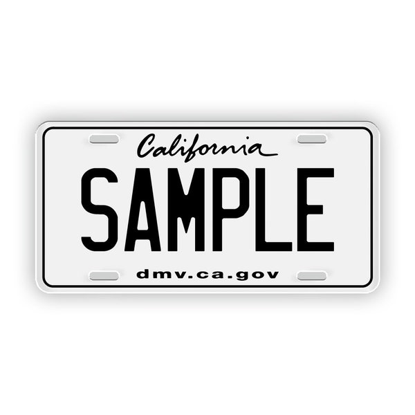 California Black and White License Plate - Etsy
