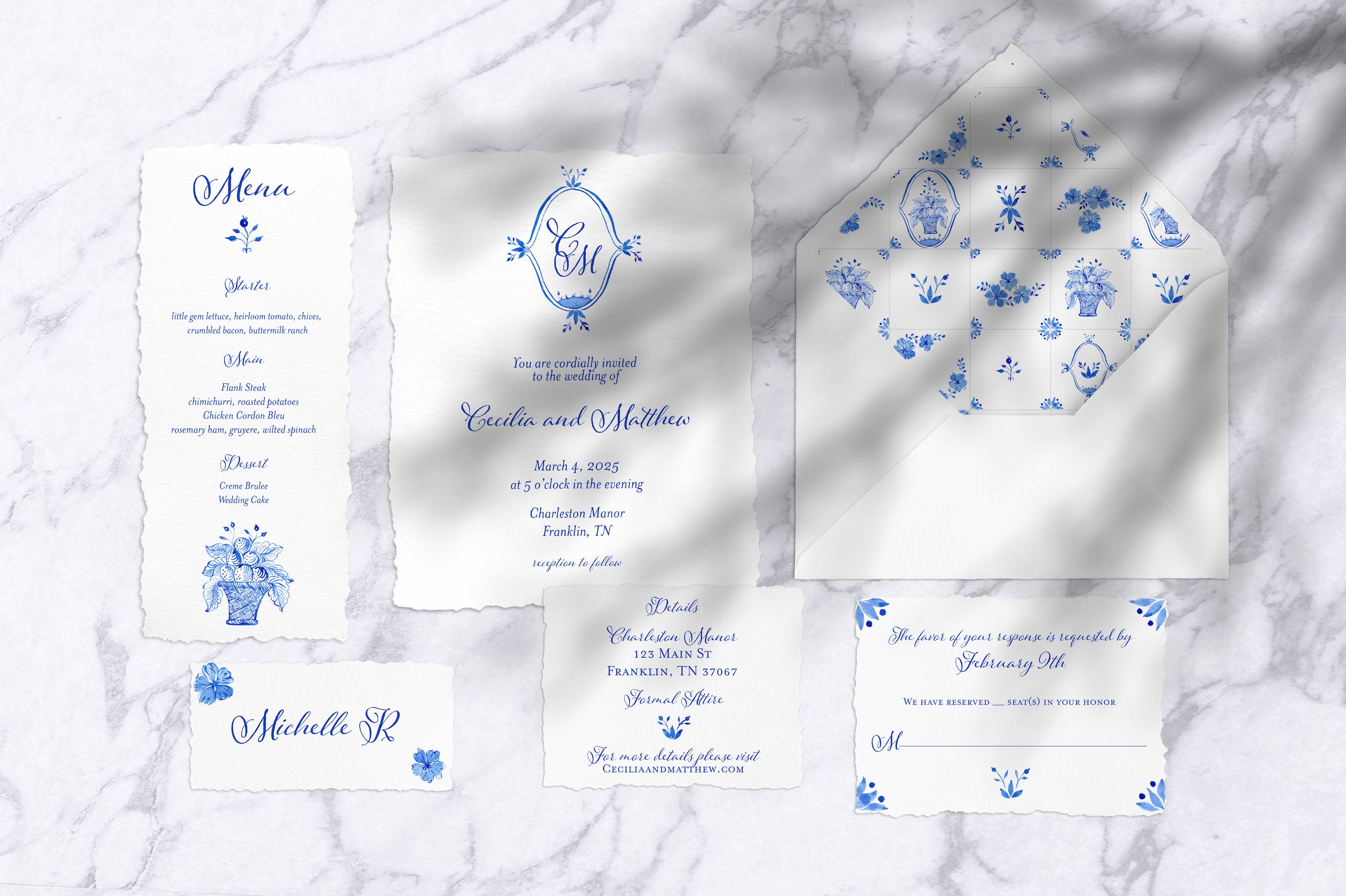 Delft Tile Blue and White Watercolor Clipart | PNG for Sublimation ...