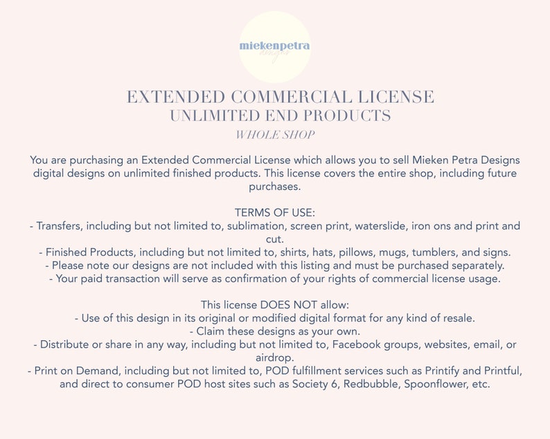 Extended Commercial License Whole Shop Sublimation, Screen Printing ...