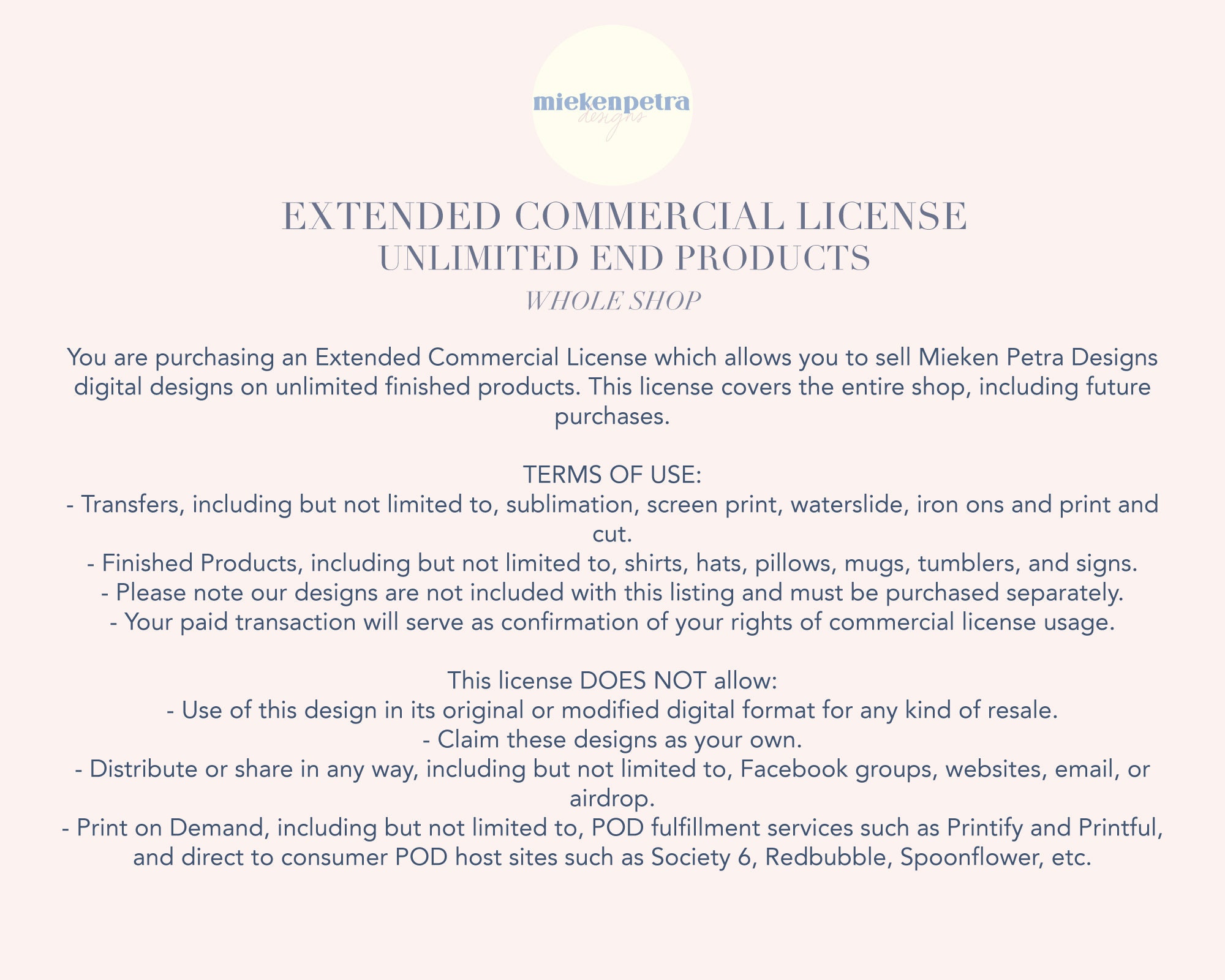 Extended Commercial License Whole Shop Sublimation, Screen Printing ...