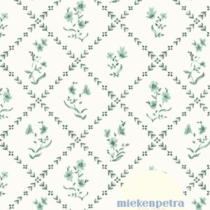 Sage Green Trellis Floral Pattern: Seamless Repeat (digital Paper) - Etsy