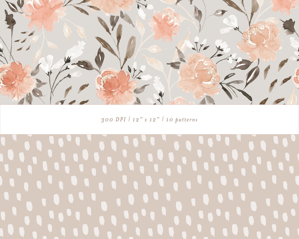 Terracotta Boho Digital Paper Pack Set of 10 Seamless Repeating ...