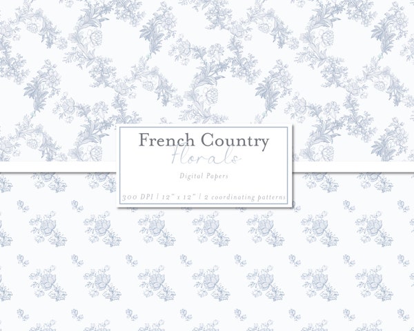 Vintage Chinoiserie Wrapping Paper With Oriental Bird, Dainty Blue ...