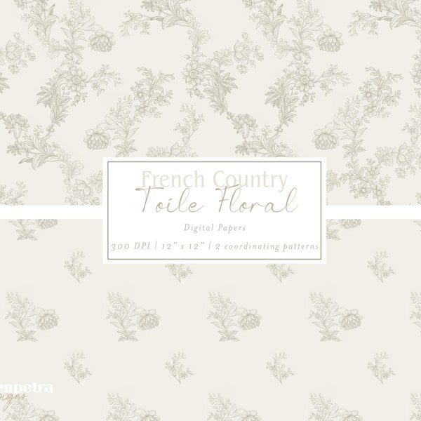 French Toile Paper - Etsy
