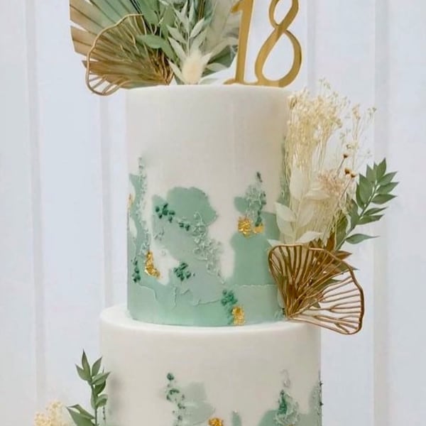 Ginkgo Leaf Cake Topper - Etsy