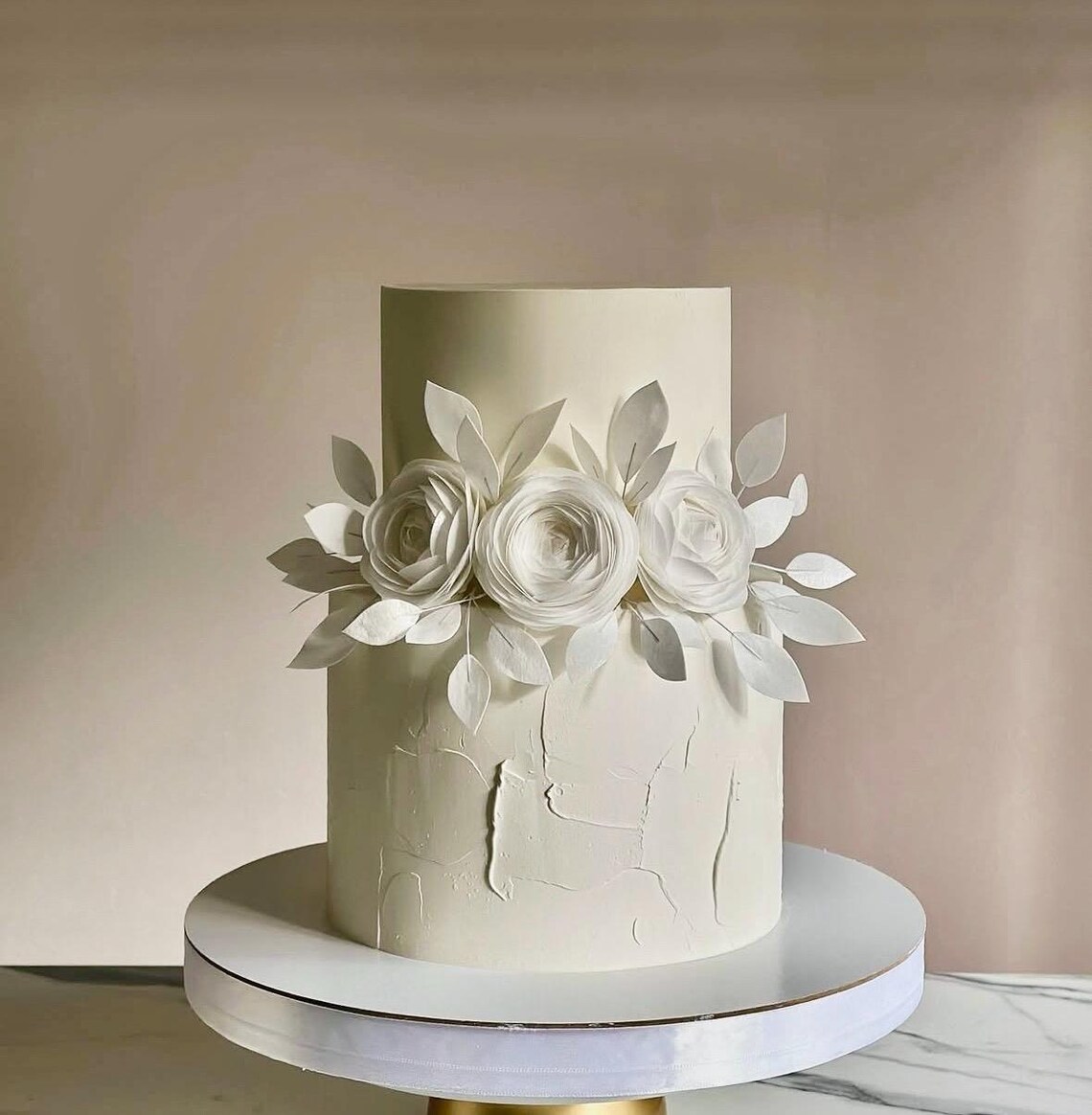 Edible Wafer Paper Flower Leaves Cake Decoration - Etsy