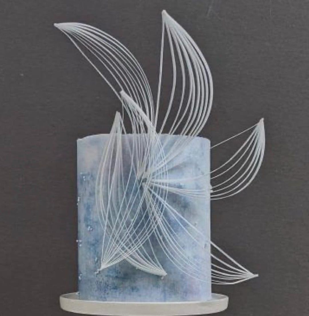Modern Edible Wafer Paper Filigree Cake Decoration - Etsy