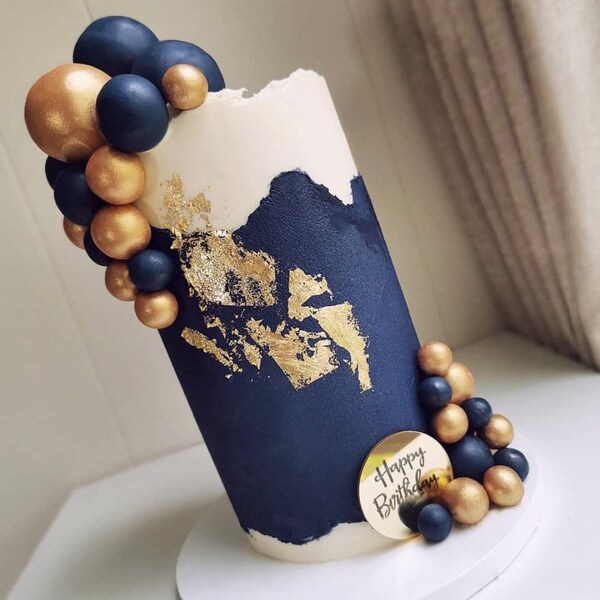 Navy Cake Topper - Etsy