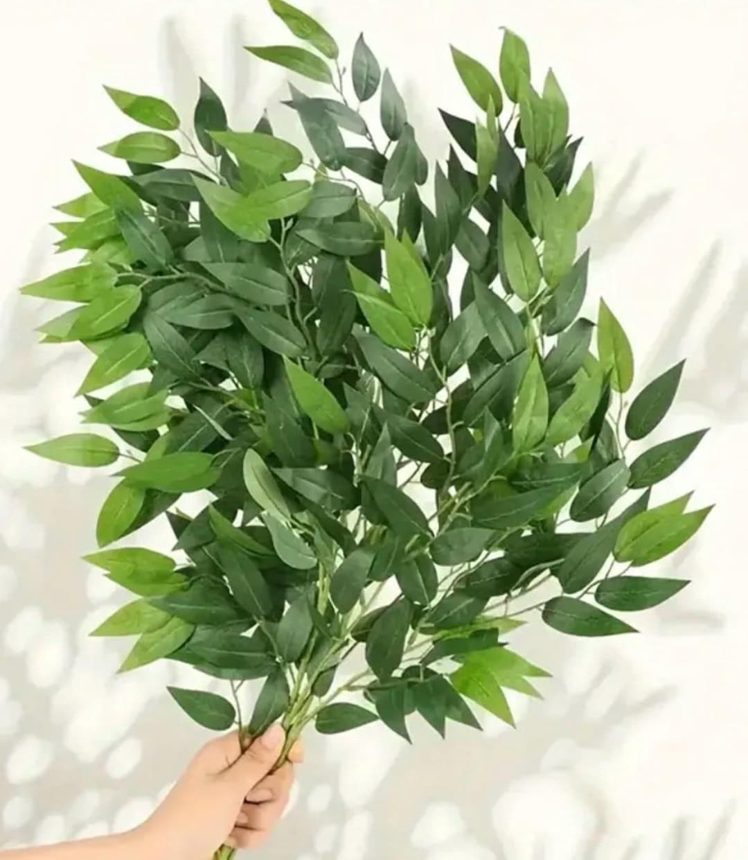 Artificial Lifelike Italian Ruscus Greenery Stems for Home Decor and ...