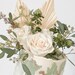 Ivory Rose Dried Spear Palm Flower Cake Arrangement Flower Cake Topper ...