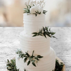 Artificial Ruscus Branch Leaf Garland White Rose Cake Decor - Floral ...