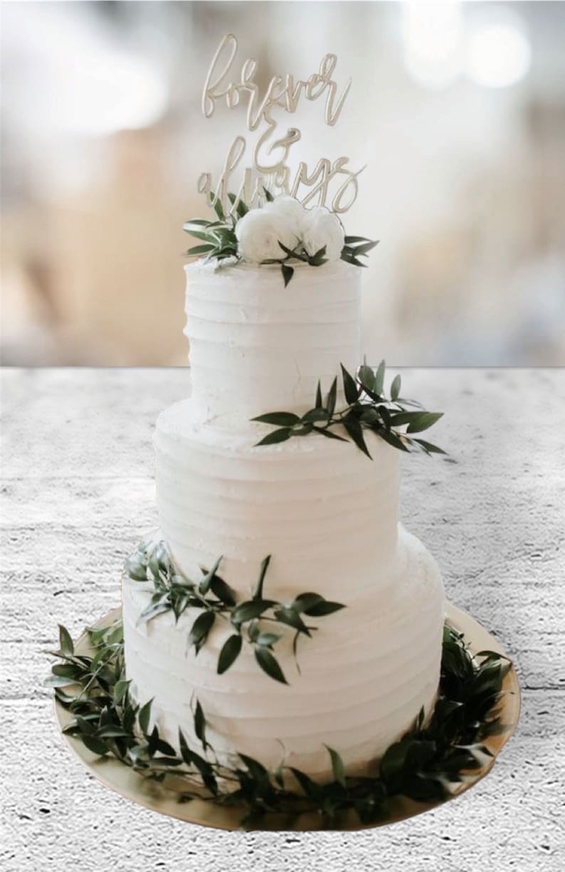 Artificial Ruscus Branch Leaf Garland White Rose Cake Decor - Floral ...