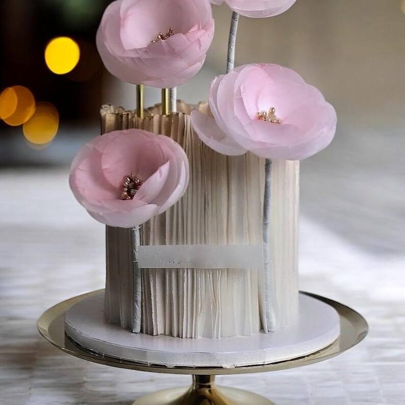 Pre-made Wafer Paper Ruffle Strip Sheet Edible Cake Decoration - Etsy