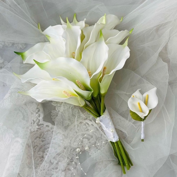 Calla Lily Bouquet - Etsy