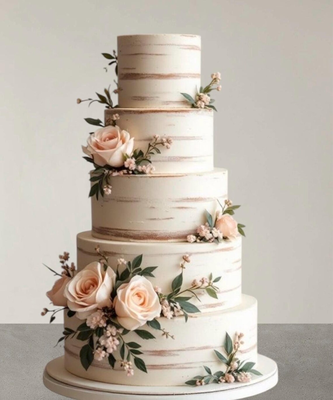Mini Artificial Rose Gypsophila Arrangement Preserved Eucalyptus Cake ...