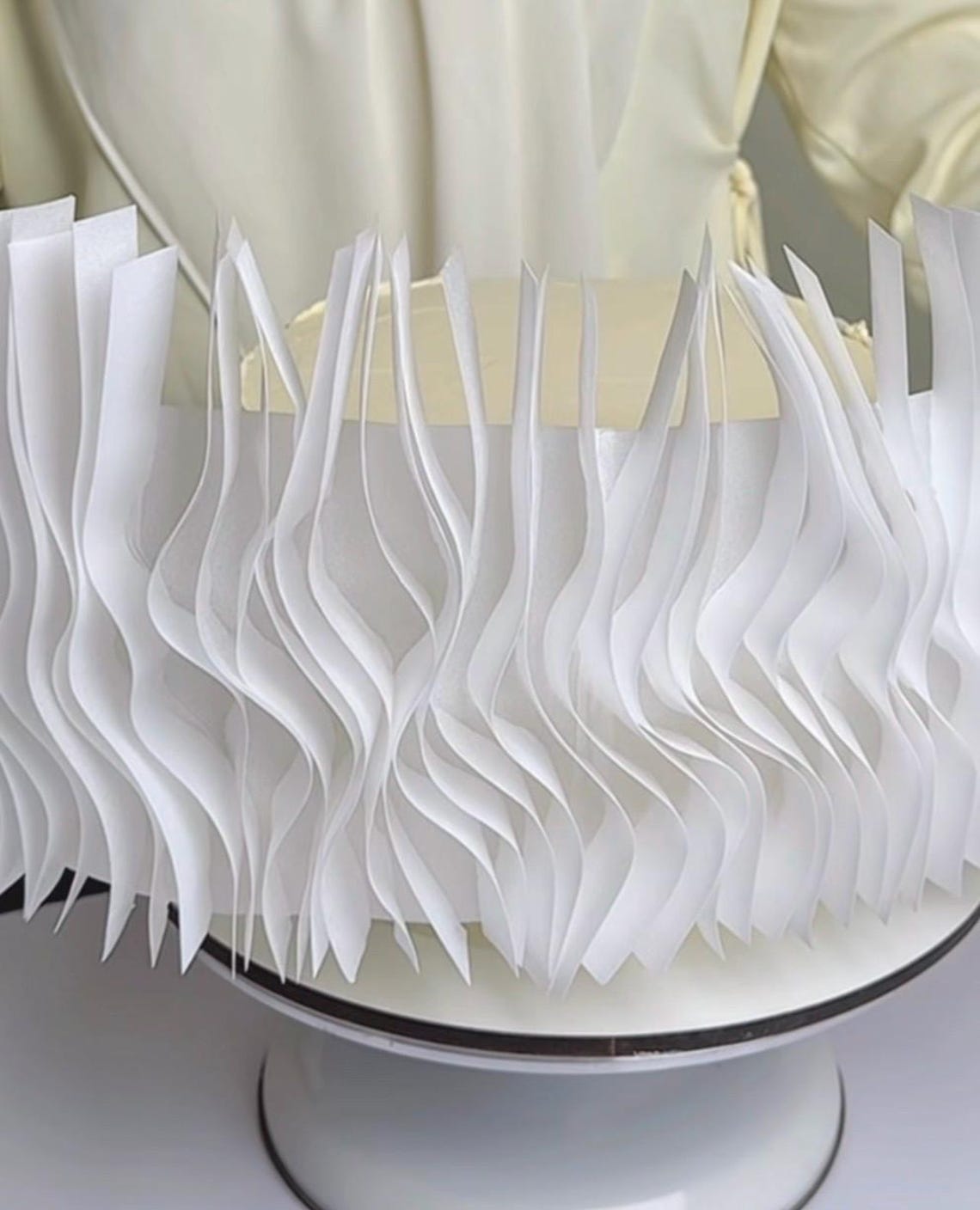 Pre-made Wafer Paper Ruffle Strip Sheet Edible Cake Decoration - Etsy