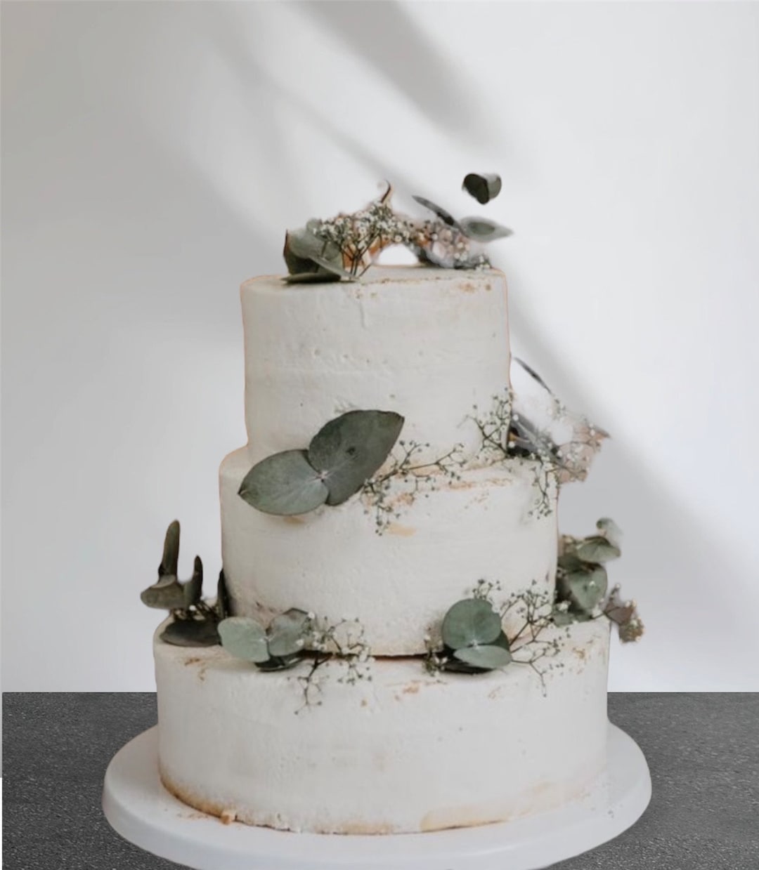 Preserved Mini Eucalyptus With Dried Gypsophila Baby’s Breath Bouquet ...
