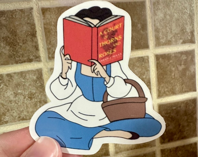 A Court of Thorns and Roses ACOTAR Belle Reading Sticker - Etsy