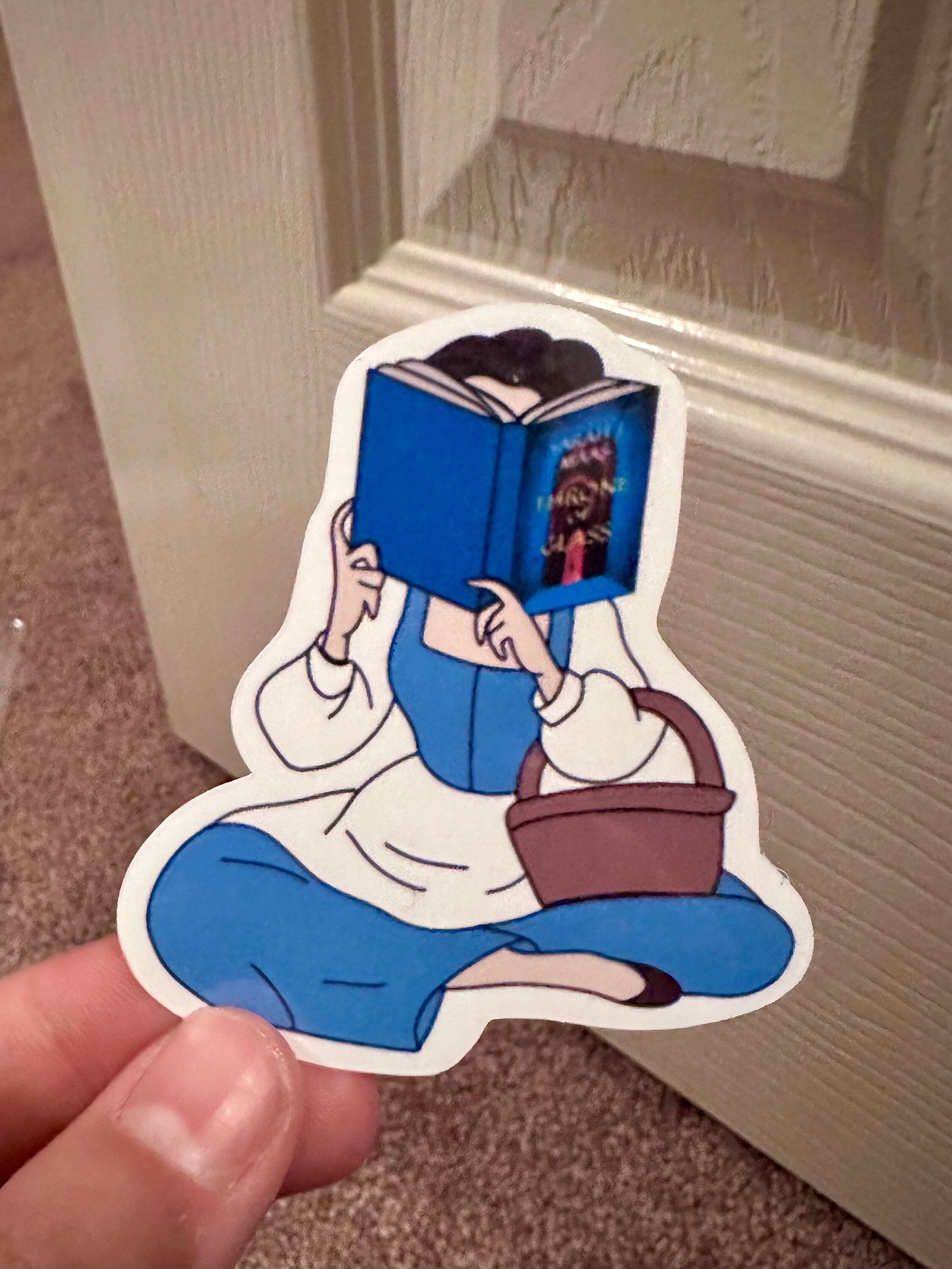 Throne of Glass TOG Belle Reading Sticker - Etsy