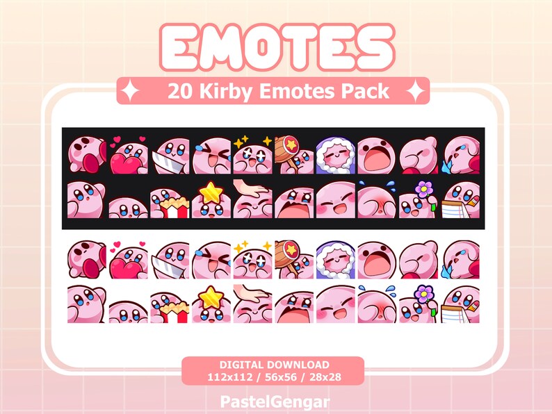 20 Emote Bundle: Twitch Streamers, Discord, Youtube, Kick, Tiktok ...