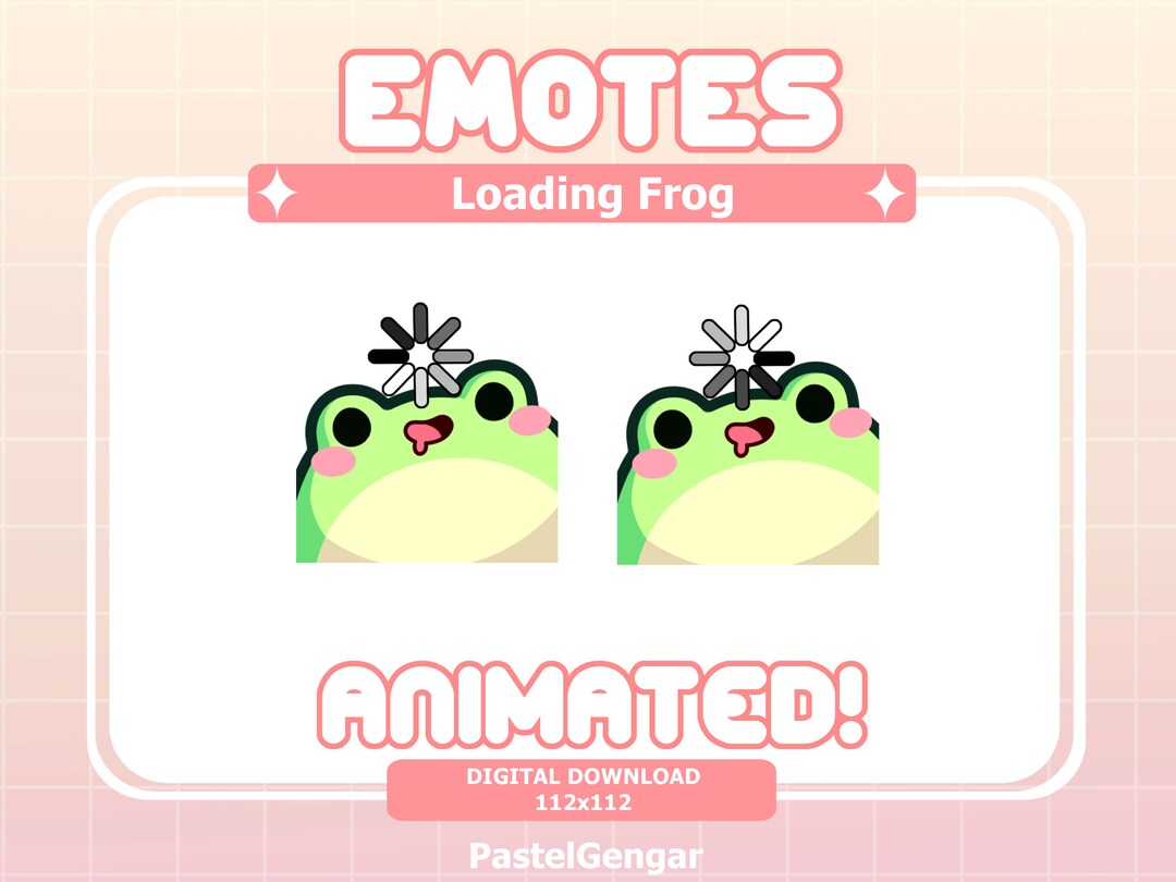 Animated Frog Loading Emote for Twitch Streamers, Discord, Youtube ...