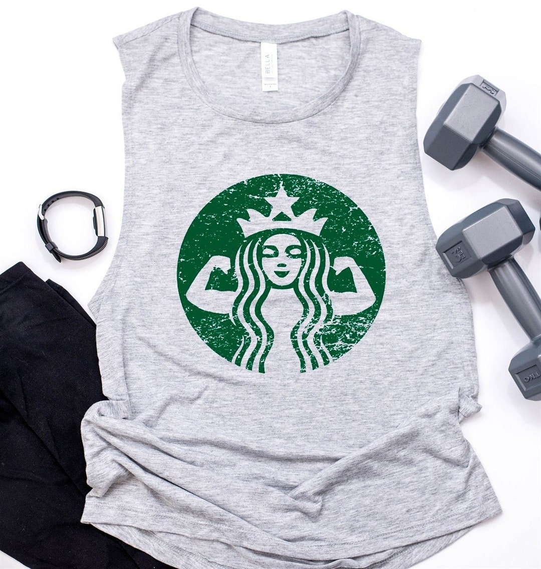 Women's Graphic Tanks / Starbuff Muscles Tank / Cute Tank / Women's ...