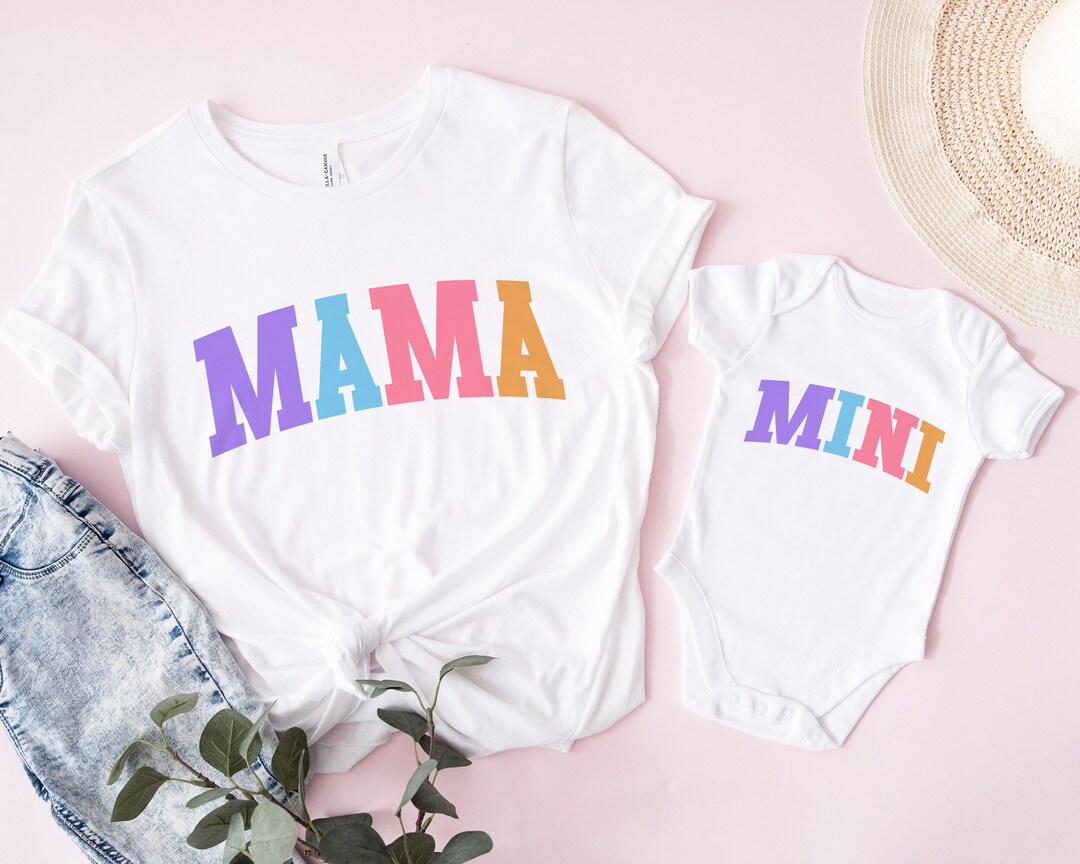 Mommy & Me Matching Tops / Mama Mini Pastels / Mom + Mini / Matching ...