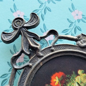 Vintage Italian Metal Floral Swag Frame Lovely Bronze Patina - Etsy