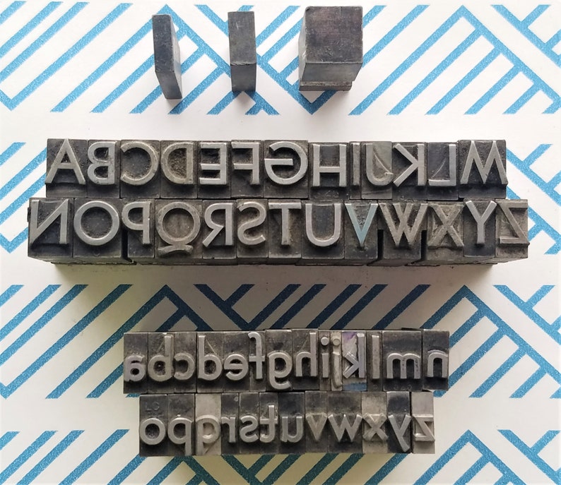 Antique Lead Type Letterpress Bernhard 22.5pt Font 8mm - Etsy