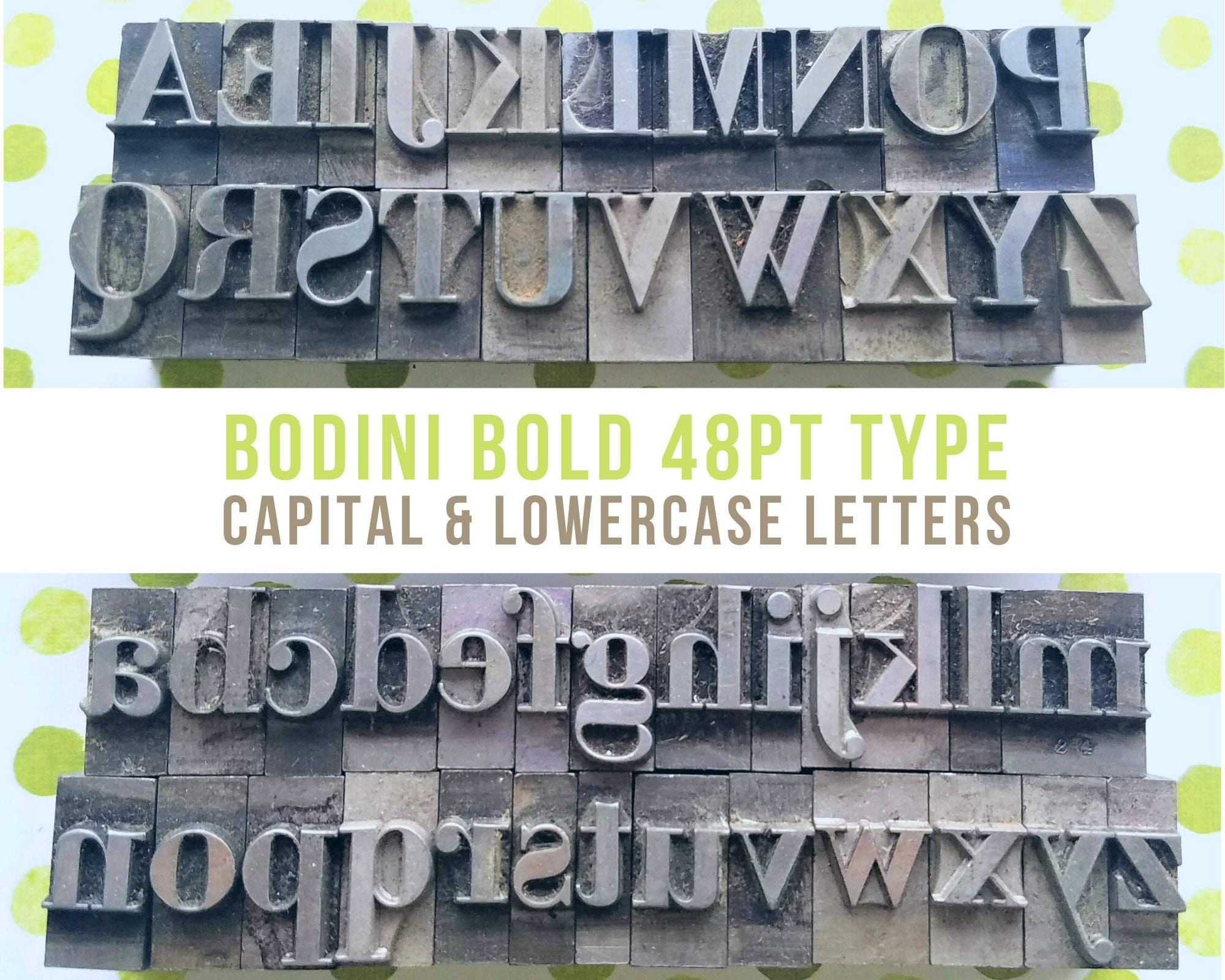 Metal Typeset Letters for sale | Only 2 left at -65%