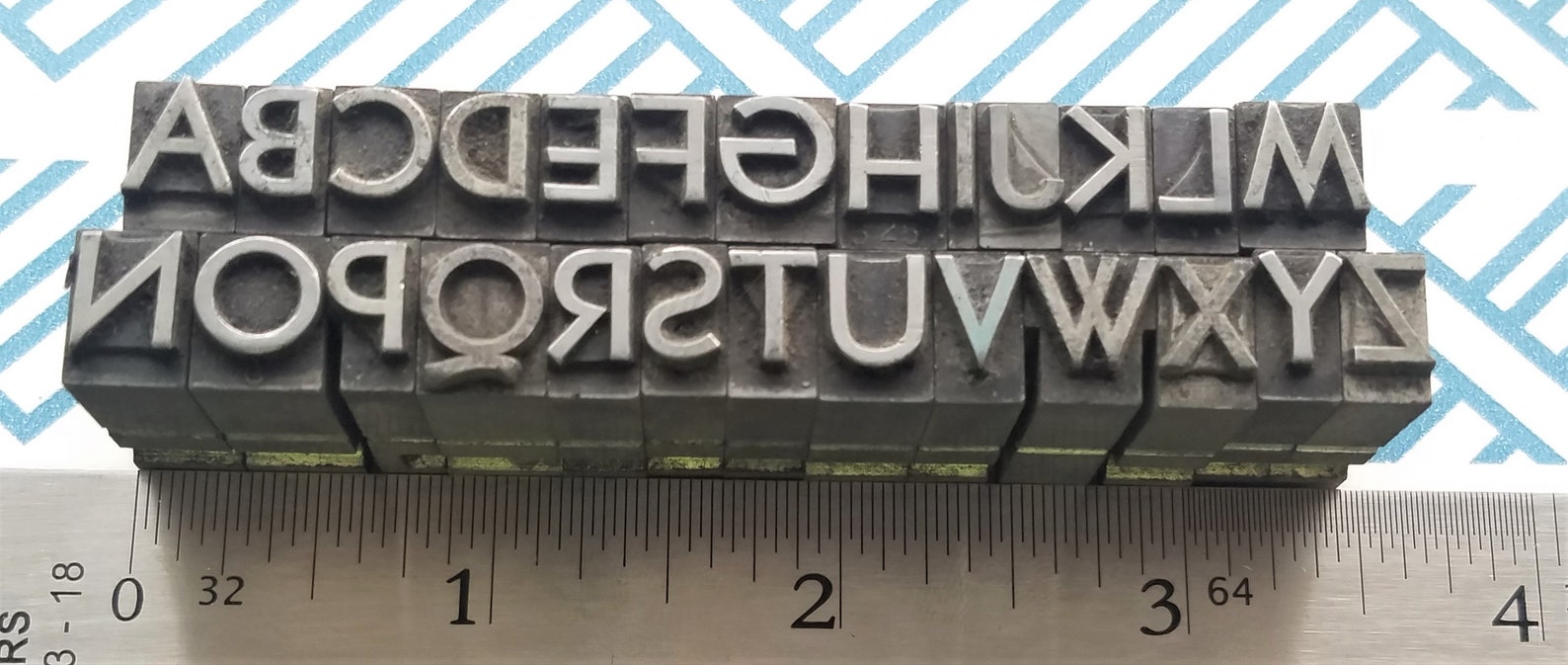 Antique Lead Type Letterpress Bernhard 22.5pt Font 8mm - Etsy