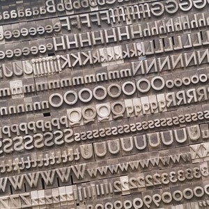 Antique Lead Type Letterpress Bernhard 22.5pt Font 8mm - Etsy