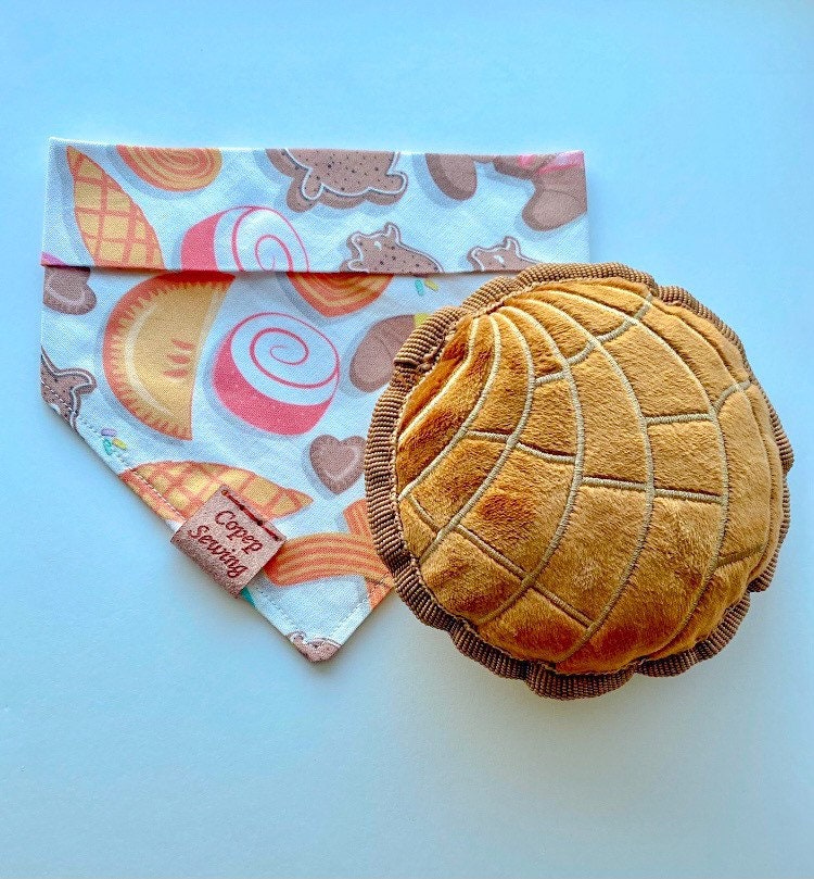 Concha Dog Squeaky Toy, Concha Toy, Mexican Sweet Bread Toy ...