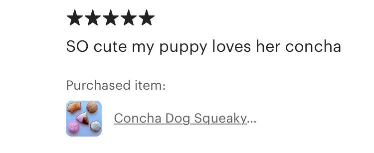 Concha Dog Squeaky Toy, Concha Toy, Mexican Sweet Bread Toy ...