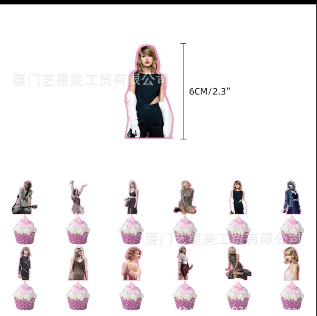Taylor Swift Happy Birthday Supplies Set Birthday Cake Banner for Kids ...