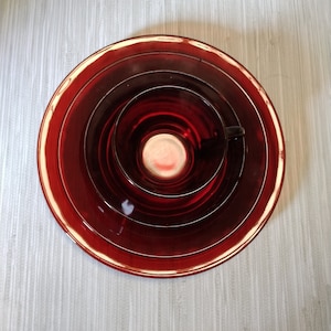 Royal Ruby Red Dinner Set - Etsy
