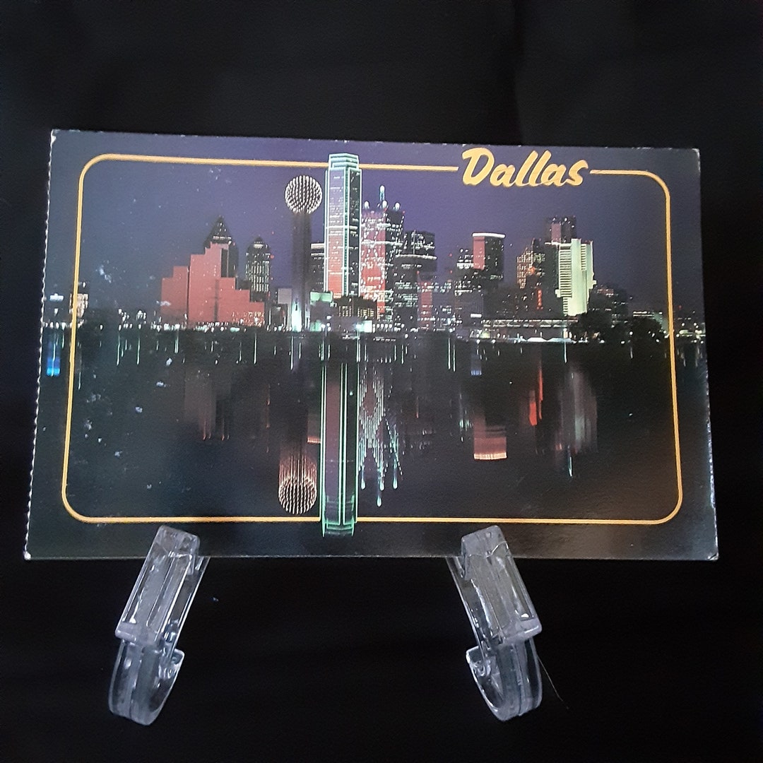 5 Vintage Texas Postcards Collection, Set of 5, 1980’s, Dallas Skyline ...