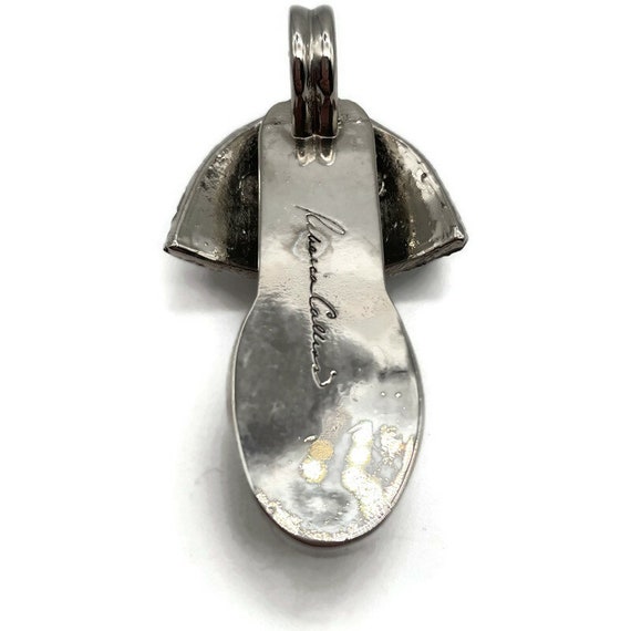 Rebecca Collins Silver Moon Stone Pendant Vintage Sca… - Gem