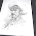 Pen Line Drawing Titled "bandito" Sketch by Arthur Bsos, Art Picture ...