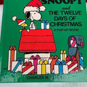 Snoopy and the Twelve Days of Christmas Pop up Book, Vintage Snoopy ...