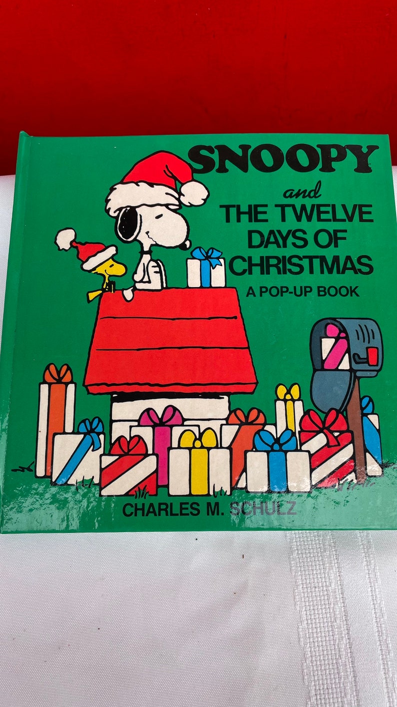 Snoopy and the Twelve Days of Christmas Pop up Book Vintage - Etsy