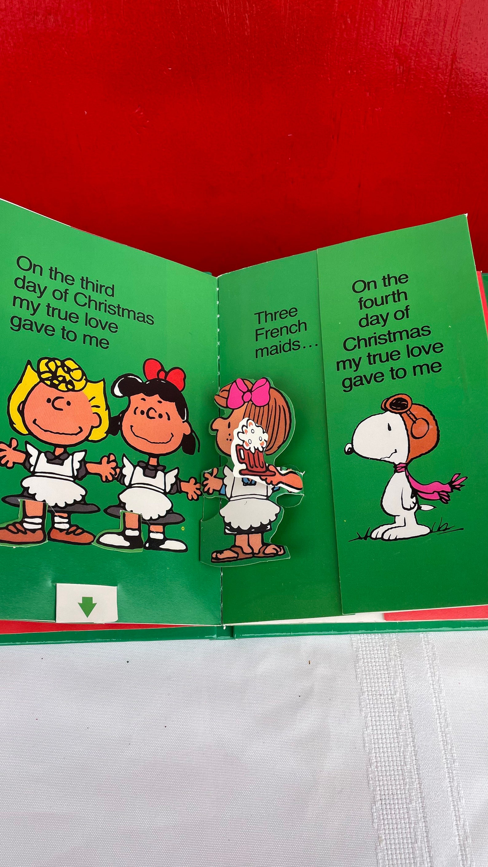 Snoopy and the Twelve Days of Christmas Pop up Book Vintage - Etsy