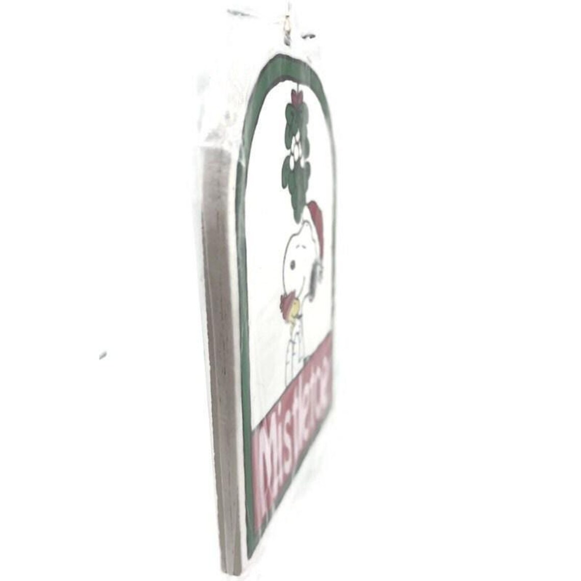 Snoopy and Woodstock Vintage Christmas Ornament Under the Mistletoe - Etsy